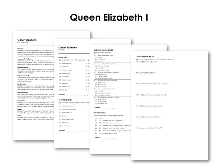 Queen Elizabeth I | Teaching Resources