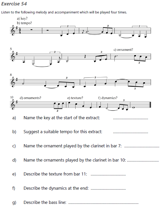 Musical dictation (melody, rhythm & chords) & unfamiliar listening ...