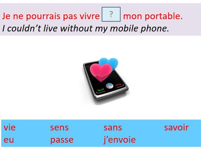 Mon portable et moi. | Teaching Resources