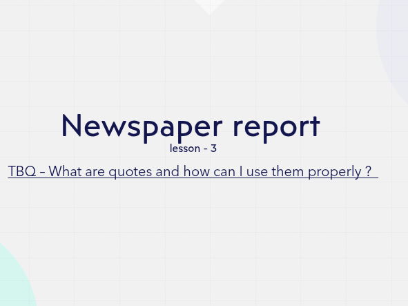 Newspaper report KS2 | Teaching Resources