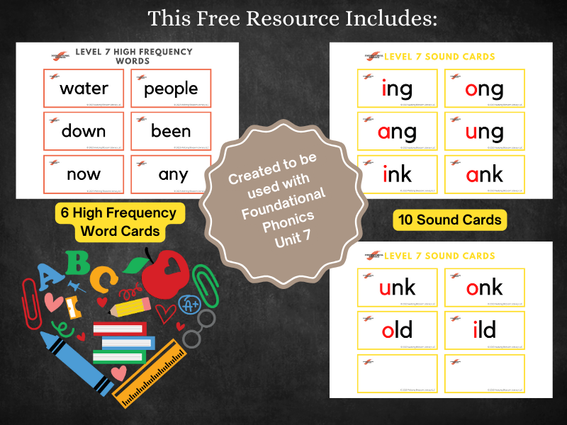 Free Phonics Flash Cards 7 | ng, nk, and ld | Teaching Resources