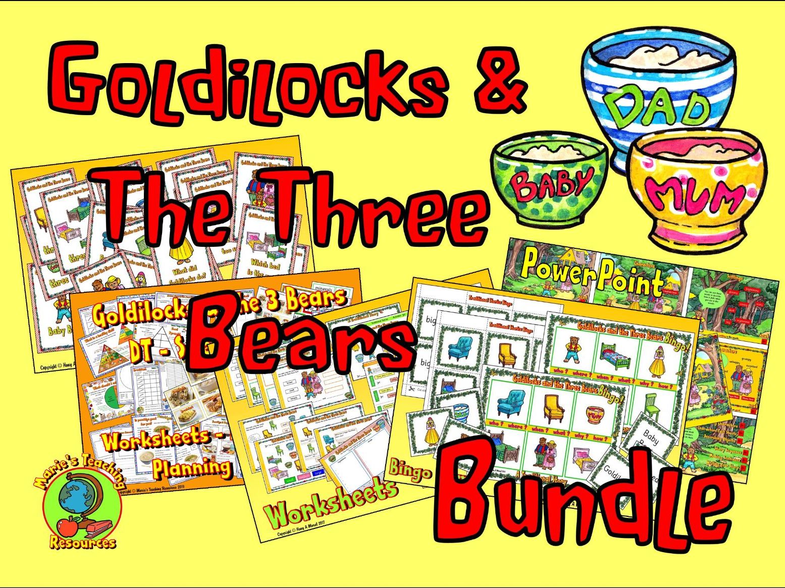 Goldilocks And The Three Bears Sequencing Teaching Resources