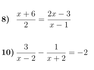 Solving equations with algebraic fractions worksheet no 2 (with ...