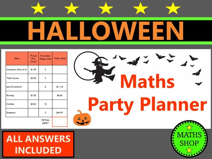 Halloween Maths Money Word Problems Teaching Resources