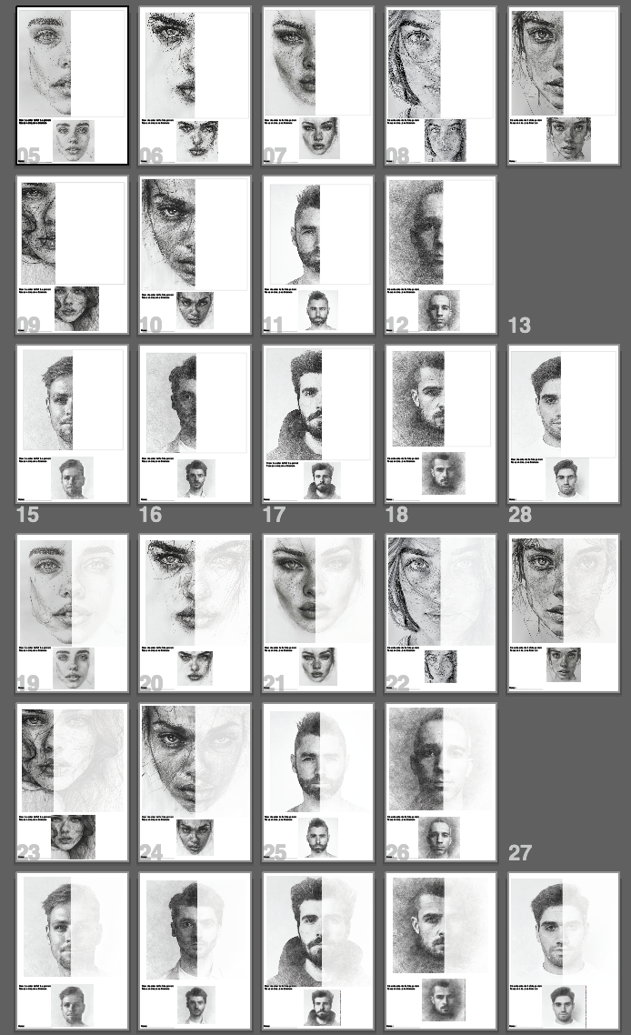 Tonal Portraits Symmetry Grids Worksheets | Teaching Resources