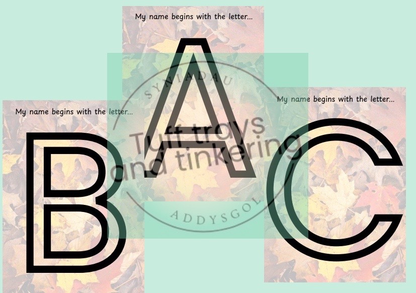 my name begins with letter recognition early years forest school ps1 ...