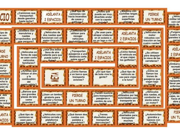 Transportation and Vehicles Spanish 4 Worksheet-2 Game-1 Exam Bundle ...