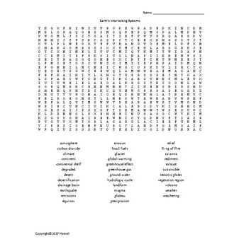 Middle School Geography Vocabulary Word Search Bundle for Distance ...