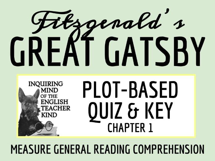 The Great Gatsby Quiz Bundle (Set of 9 Assessments) | Teaching Resources