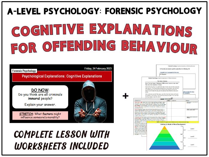 PSYCHOLOGICAL EXPLANATIONS FOR OFFENDING BEHAVIOUR LESSON BUNDLE ...