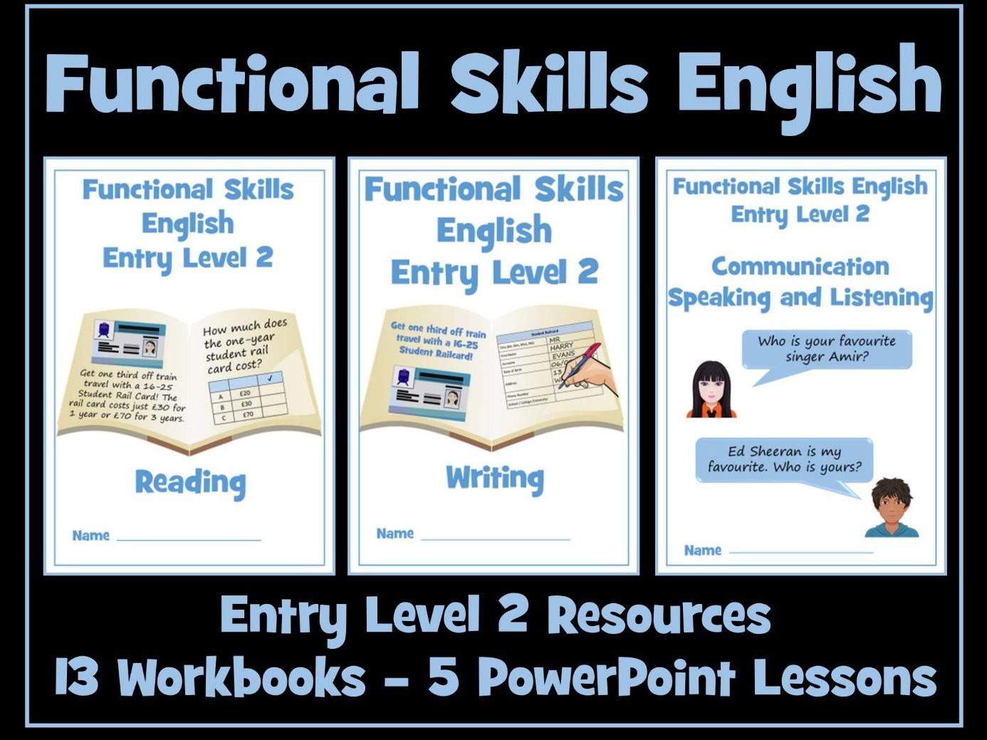 English Functional Skills Entry Level 2 Bundle Teaching Resources