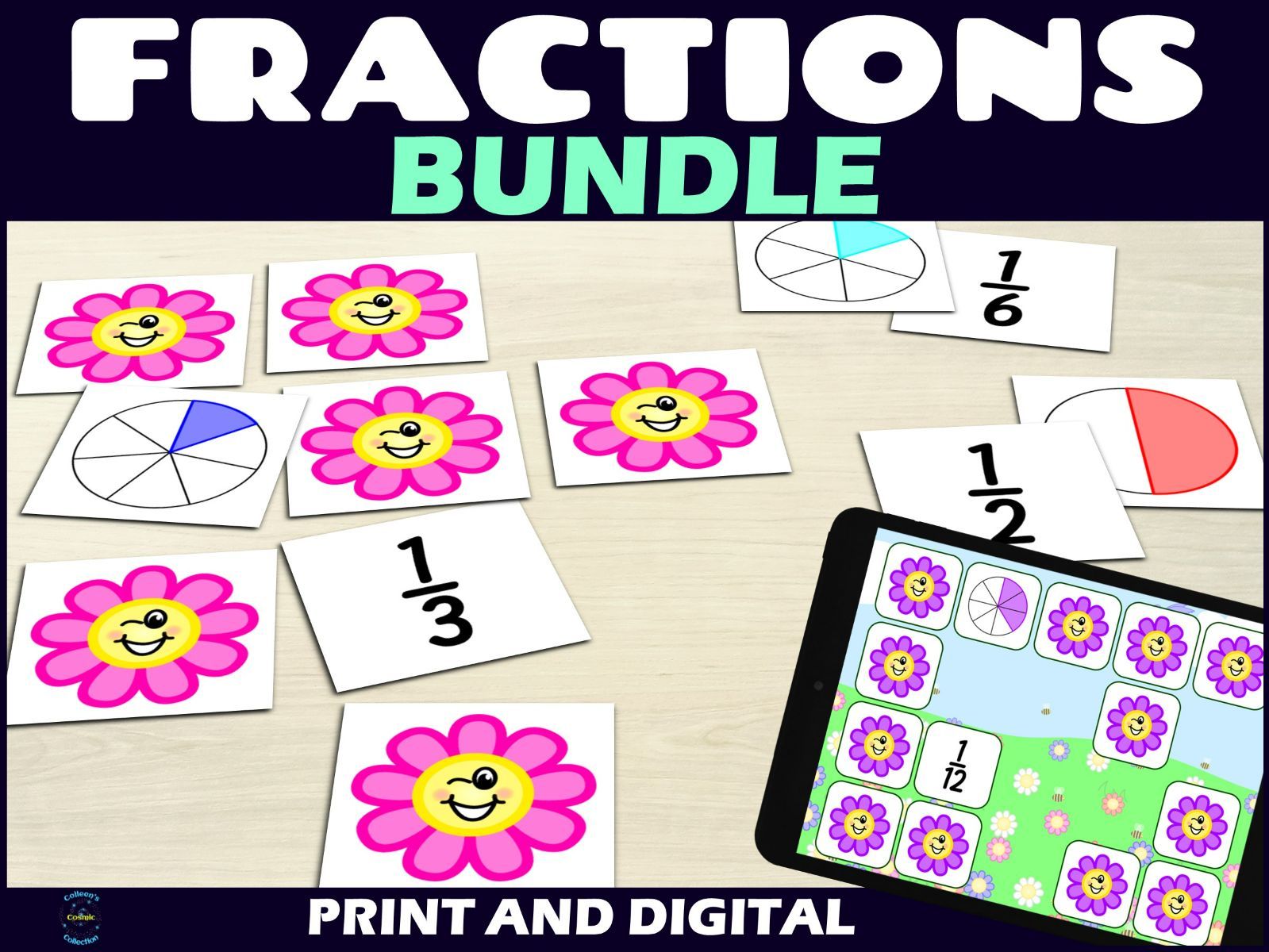 Digital Fractions Games – Spring BUNDLE | Teaching Resources