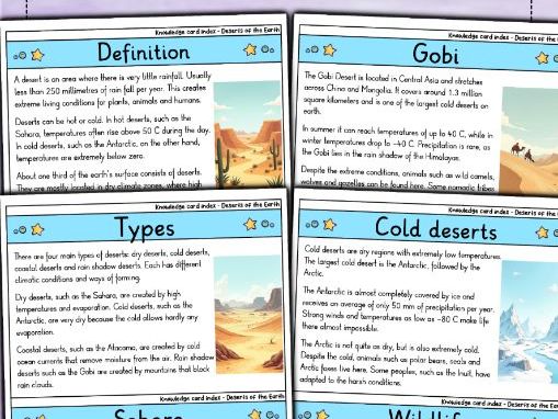 Deserts - Flashcards | Geography | Types, Climate & Ecosystems ...