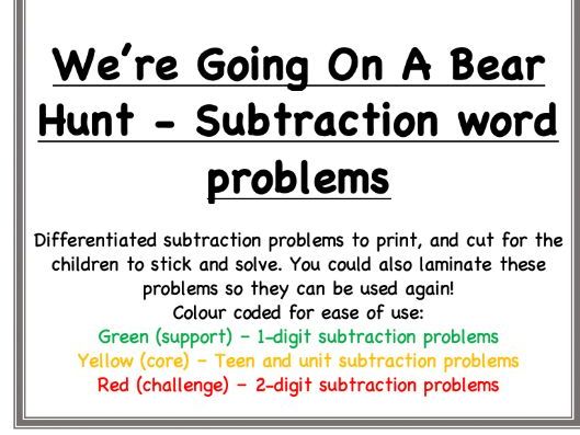 Bear Hunt Picture Cards