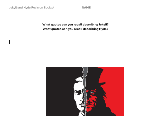 Jekyll and Hyde Revision Booklet (Exam Prep) | Teaching Resources