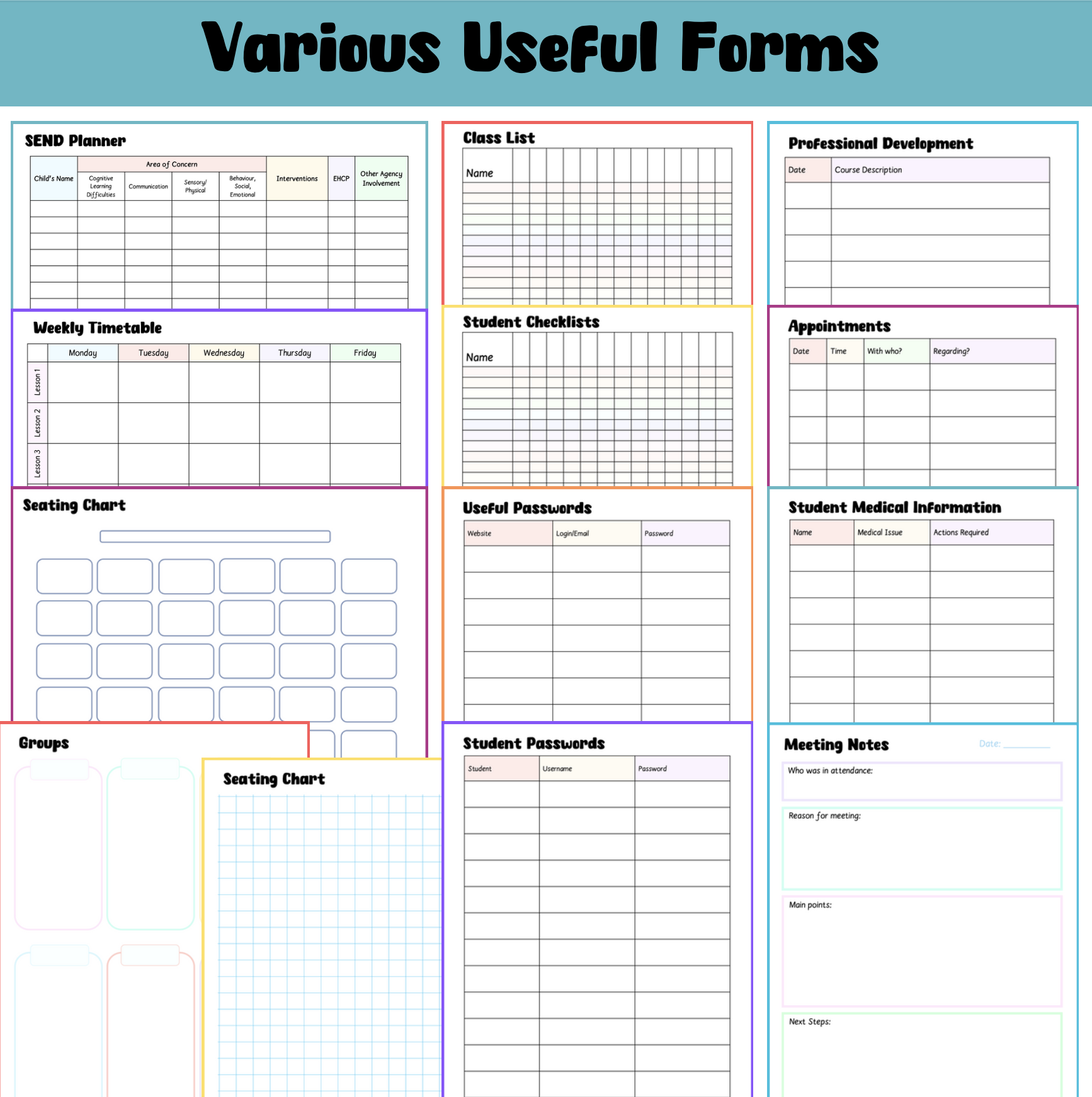 Teacher Planner 2024-2025 | Teaching Resources