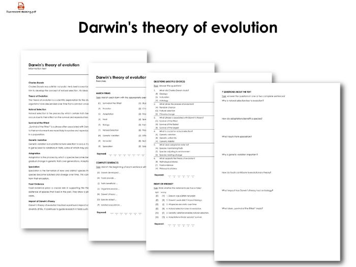 Darwin's theory of evolution | Teaching Resources