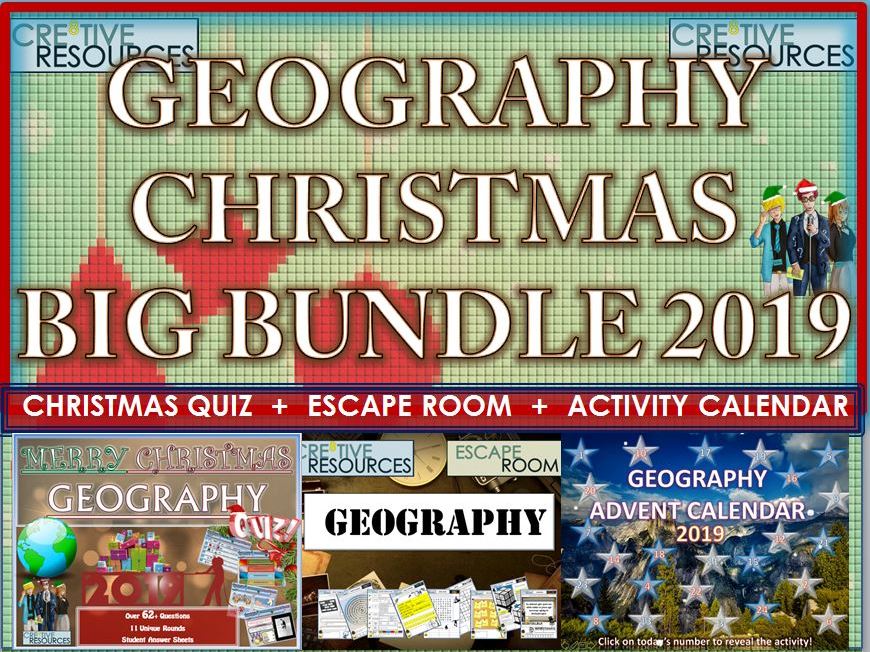 Geography Christmas 2019 BIG Bundle | Teaching Resources