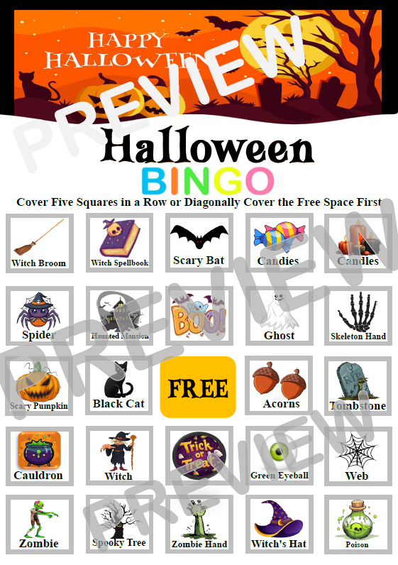 Halloween Spooky Bingo Game for EYFS / Nursery / Reception | Teaching ...