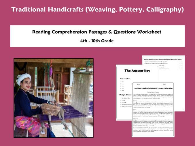 Traditional Handicrafts: Weaving, Pottery, and Calligraphy: Reading ...