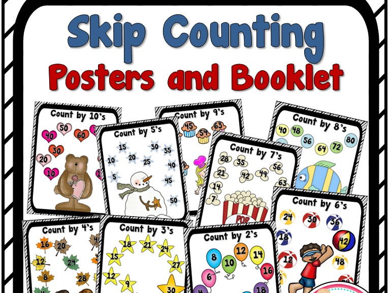 Skip Counting Posters and Booklet by teacherstakeout | Teaching Resources