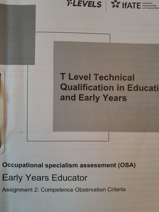 T Level Education and Early Years - competencies | Teaching Resources
