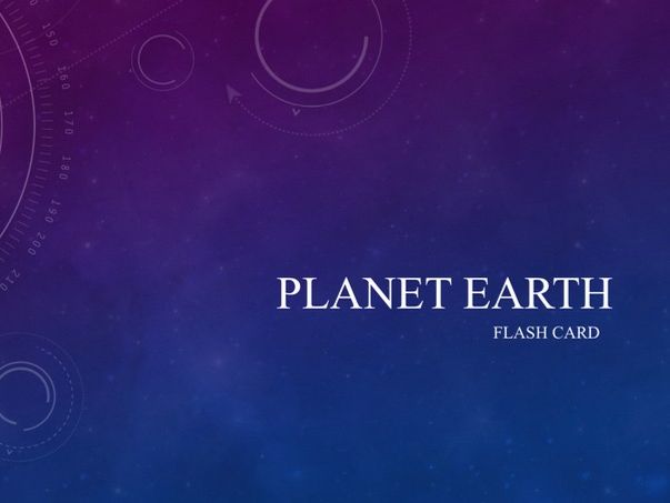 Chemistry U1 Planet Earth flash cards/study set | Teaching Resources