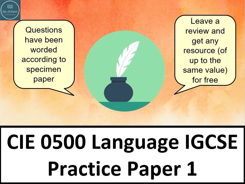 Cambridge IGCSE 0500 English Language Paper 1 Bundle | Teaching Resources
