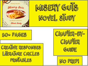 Misery Guts - Morris Gleitzman - Novel Study - Task Cards No Prep ...