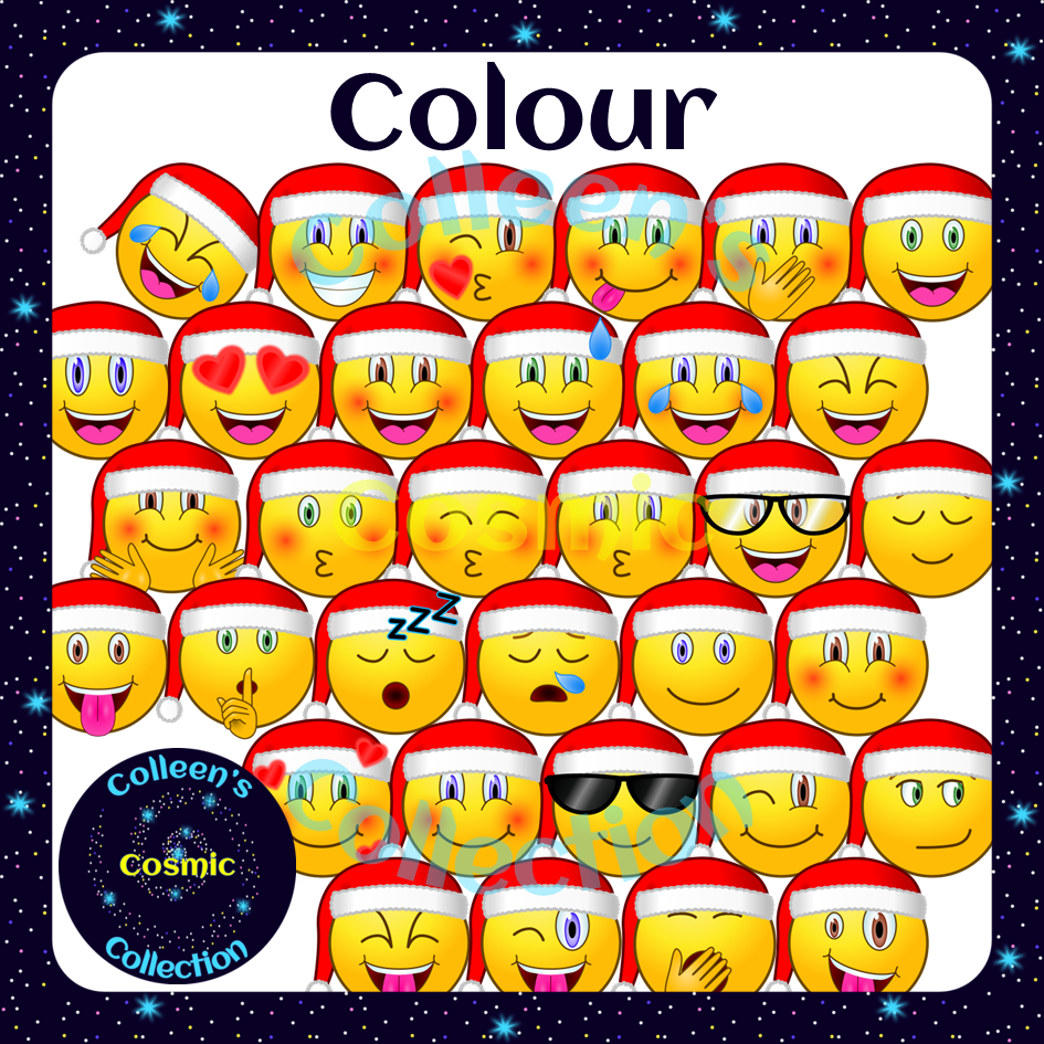 Christmas Emoji Clipart | Teaching Resources