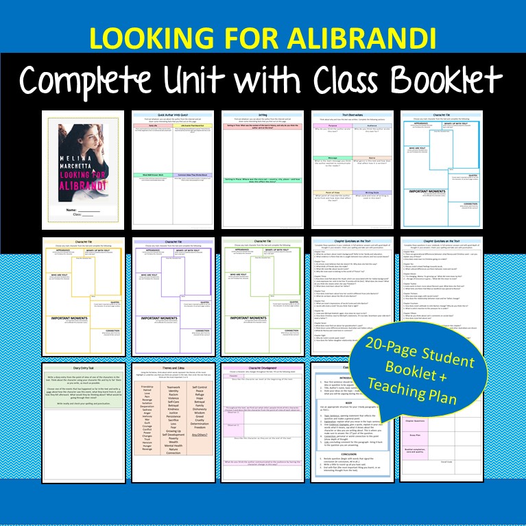 LOOKING FOR ALIBRANDI Novel Unit | Teaching Resources