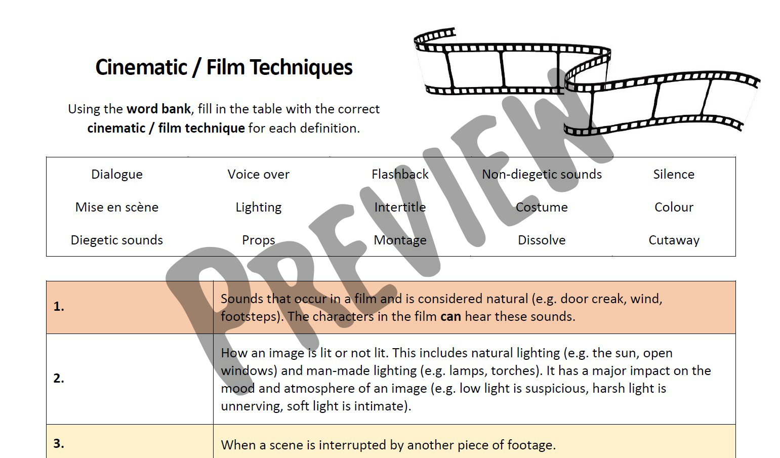 Cinematic Techniques Film Analysis at Daniel Shears blog