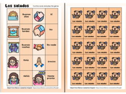 Los saludos - Greetings (Memory game) | Teaching Resources