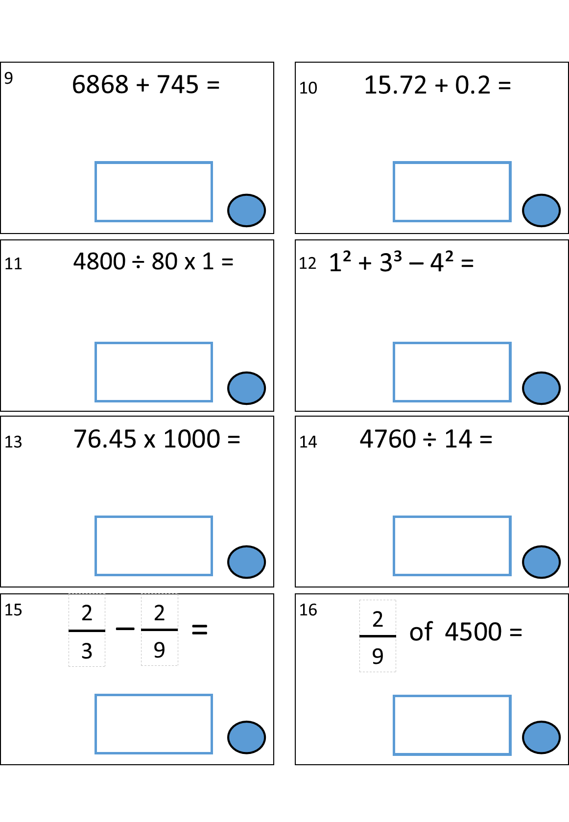 A FREE YEAR 6 TERM 2 ARITHMETIC TEST | Teaching Resources