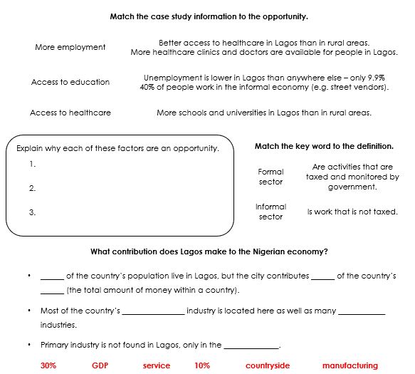 AQA GCSE Geography Urban Issues and Challenges Revision Booklet Grade 9 ...