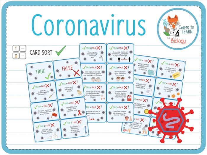 Coronavirus: True or false? - Card Sort (KS2/3/4/5) | Teaching Resources