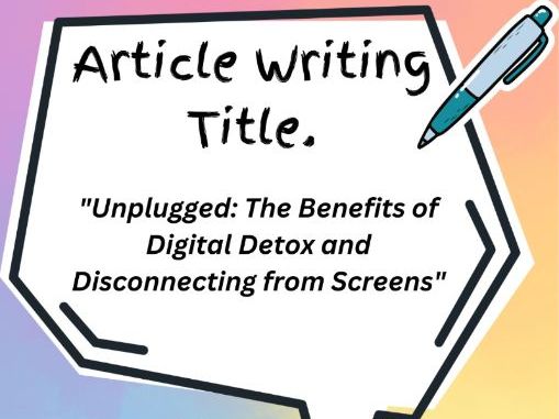GCSE English Language Transactional/Persuasive Writing Tasks (Article ...