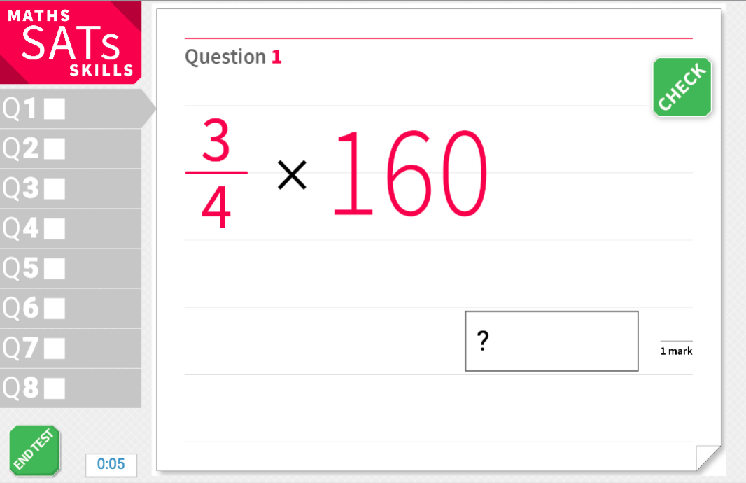 Multiply A Fraction By A Three digit Whole Number KS2 Maths Sats 