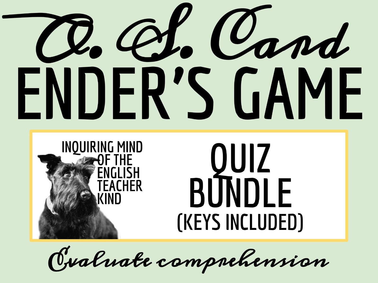 Ender's Game Quiz and Answer Key Bundle | Teaching Resources