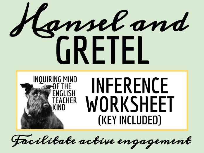 “Hansel and Gretel” Close Reading Analysis Worksheet (Grimm's Fairy ...