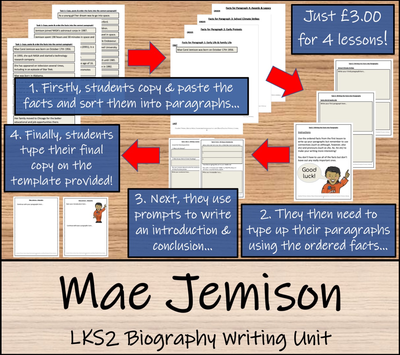 LKS2 Mae Jemison Biography Writing Unit | Digital & Print | Teaching ...