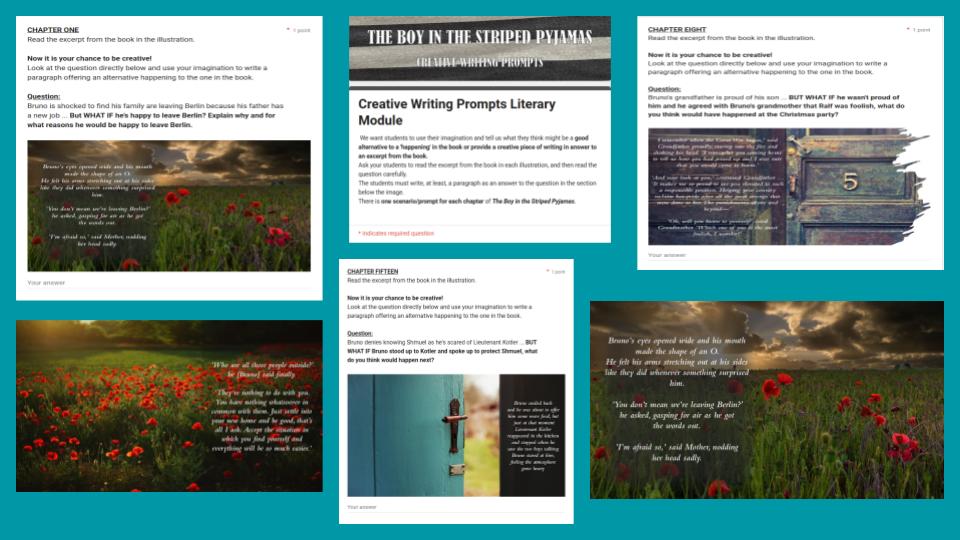 The Boy in the Striped Pyjamas [Book]: Creative Writing Prompts ...