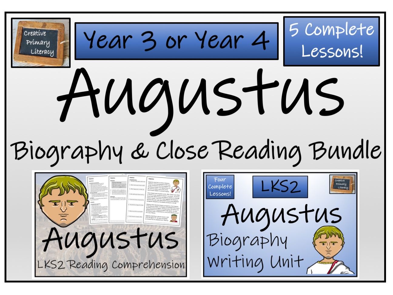 LKS2 History - Augustus Reading Comprehension & Biography Bundle ...