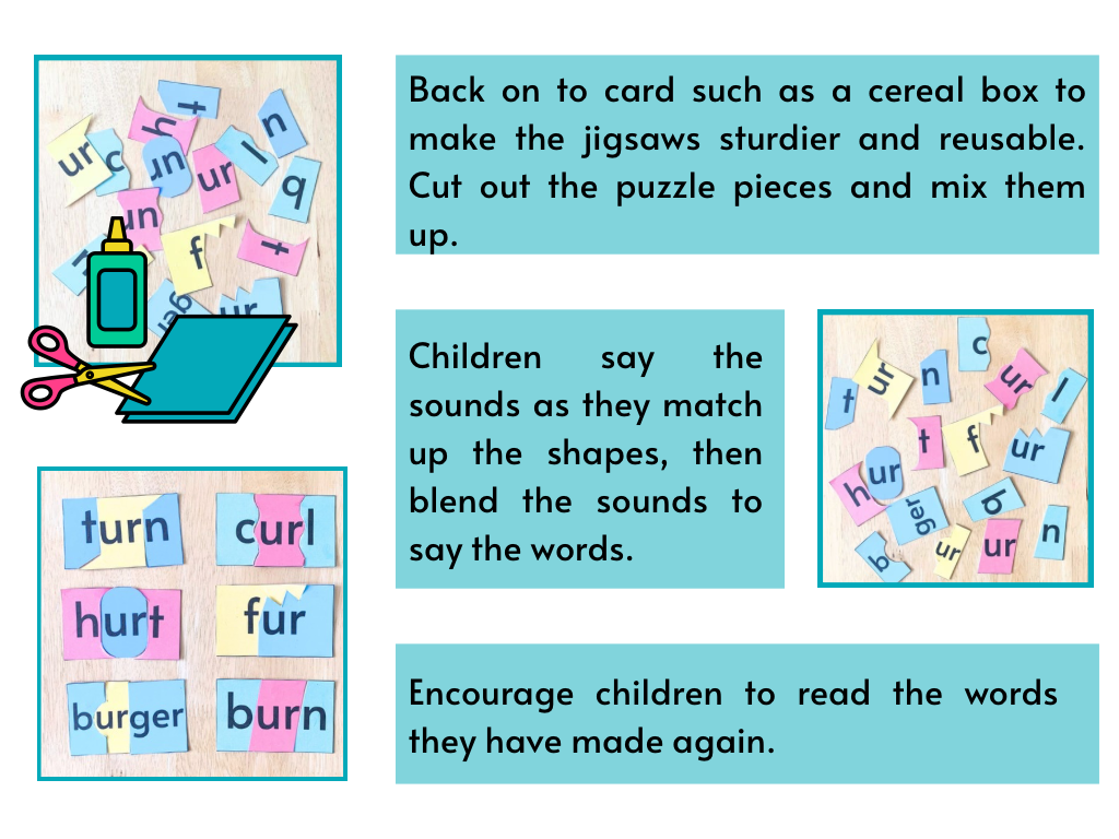 Ur Phonics Jigsaw Puzzle SEN Digraph Game | Teaching Resources