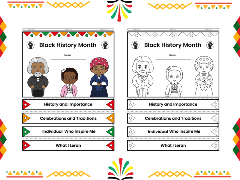Black History Month Flip Book : Engaging Flipbook for Elementary ...