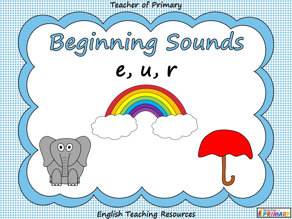 Beginning Sounds - e, u, r | Teaching Resources