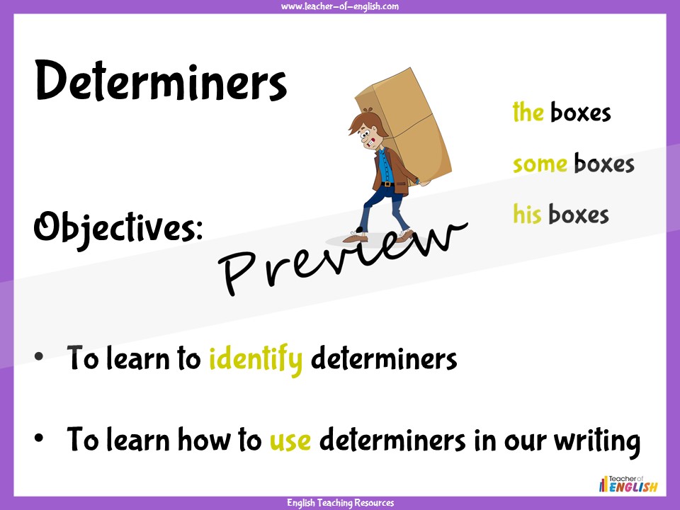 Determiners - Year 5 and 6 | Teaching Resources