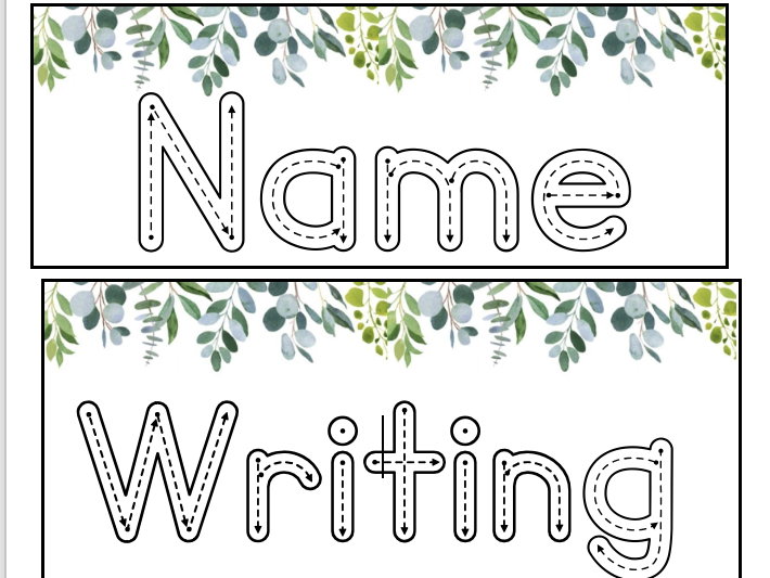EYFS Name Writing Practise Teaching Resources eyfs-name-writing-practise-teaching-resources