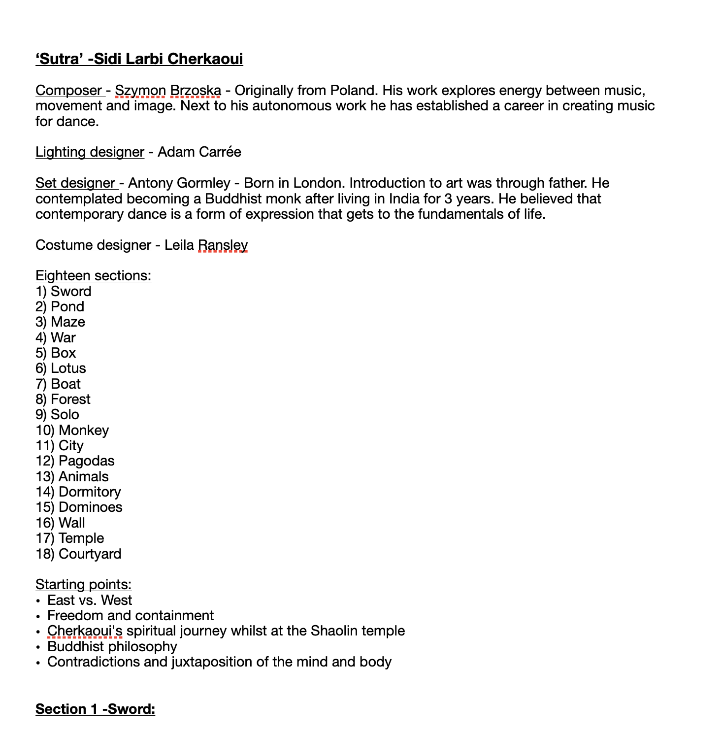 AQA A-Level Dance, Section B - Full study package | Teaching Resources