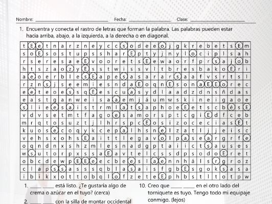 Demonstrative Adjectives Wacky Trails Spanish Worksheet | Teaching ...